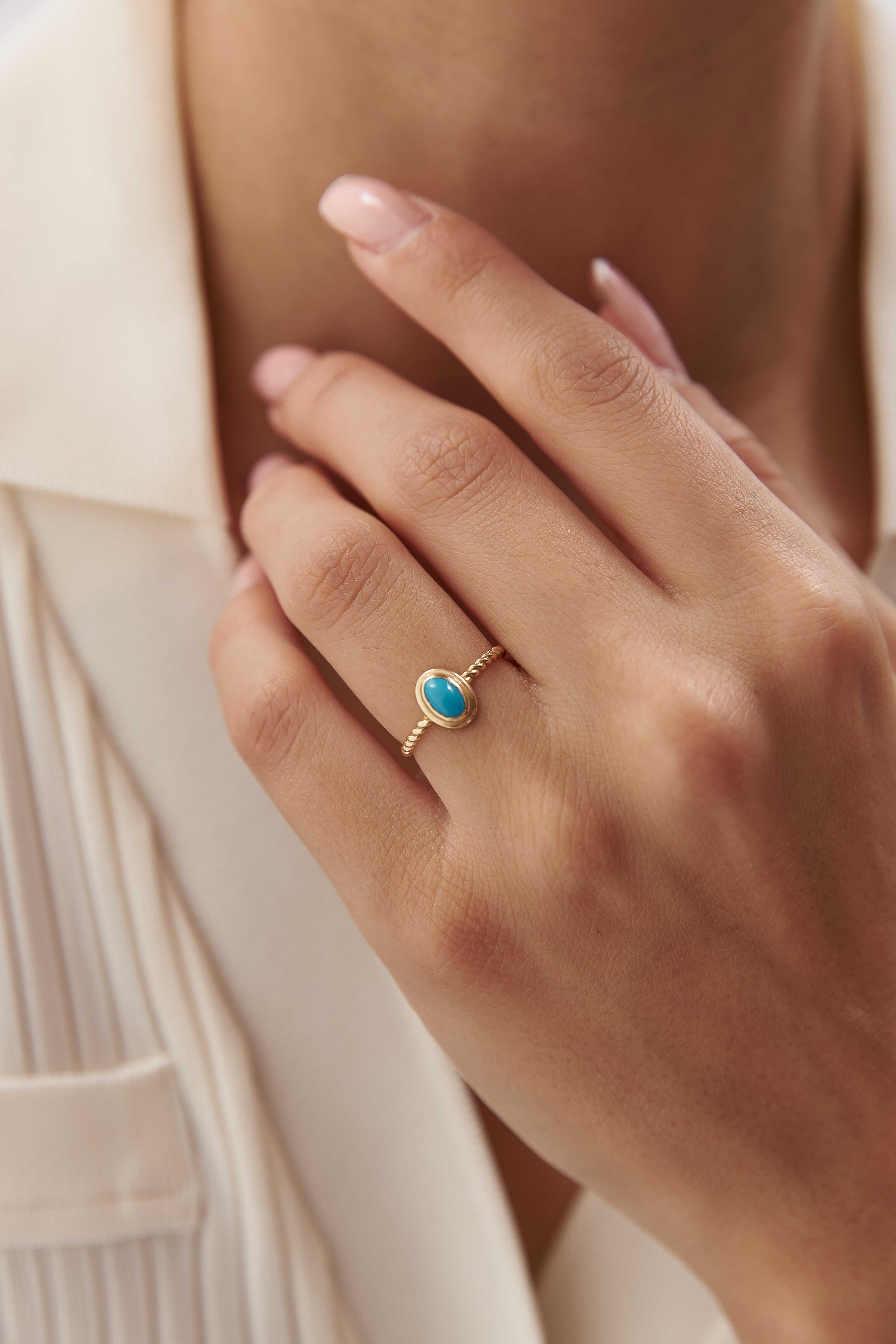 Oval Firuze Yüzük Doğal Taş Yüzükler YAVUZ KUYUMCULUK