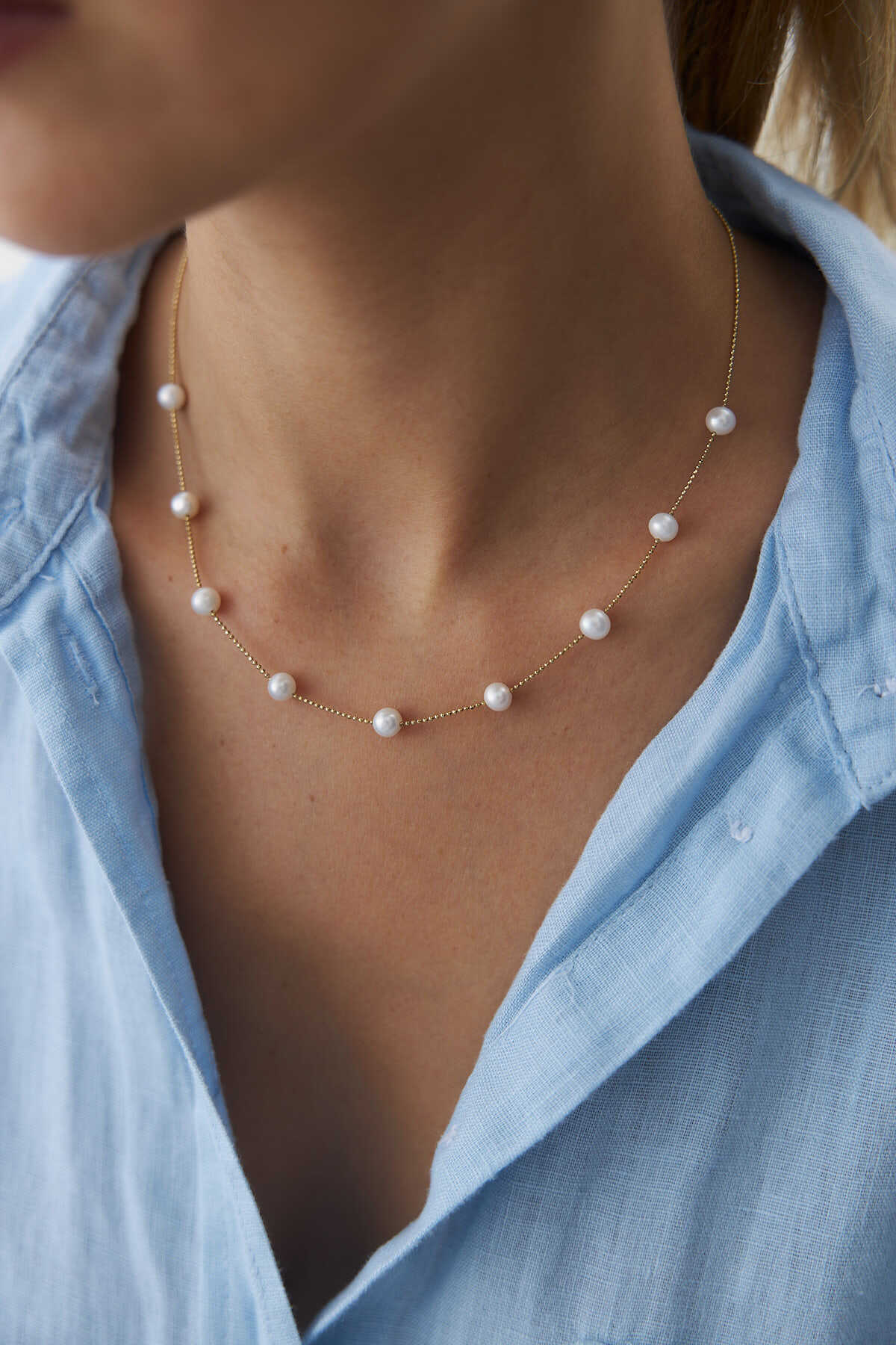 Yavuz Kuyumculuk - Sıralı İnci Kolye